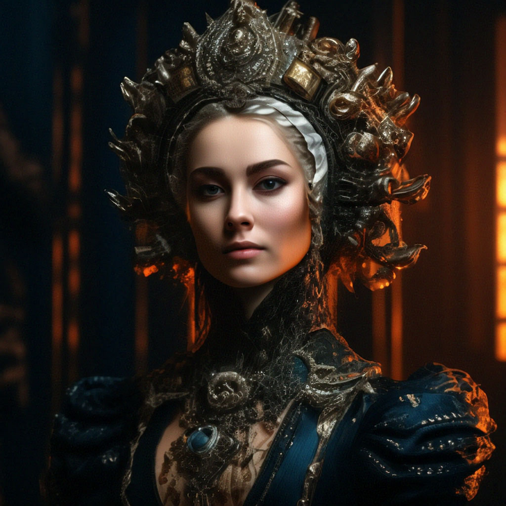 "Portrait of Catherine the Second, in …" — image created in Shedevrum