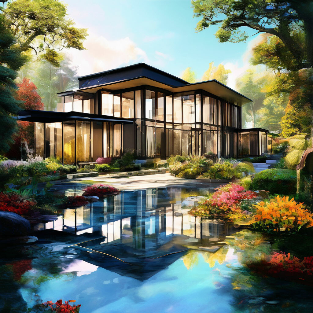 "My beautiful two-storey house is stylish with panoramic windows and ...