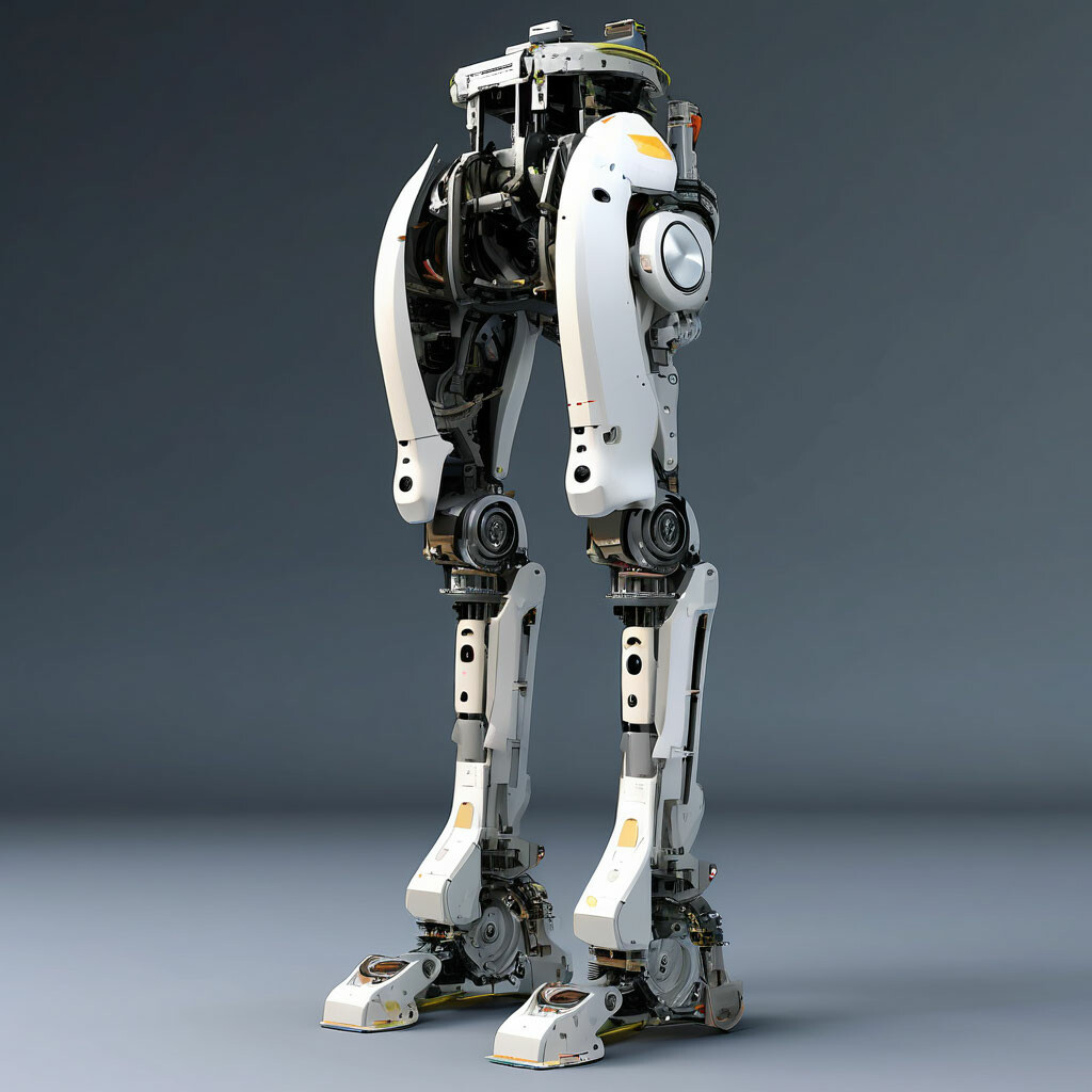 "The knee joint of the robot is an …" — image created in Shedevrum