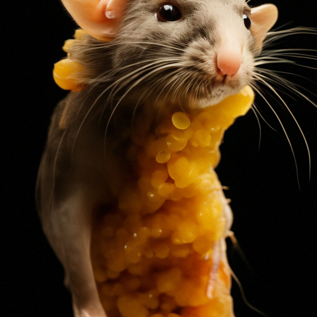"@Smertushka: . §cheese+rat wind …" — image created in Shedevrum