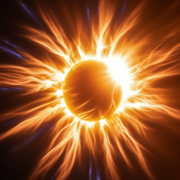 «The prominence of the crazy sun» — video created in Shedevrum