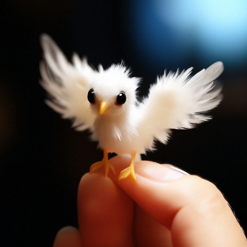 "MINI PHOENIX ( •ᴗ• ) small, tiny, cute, gentle fluffy phoenix with ...