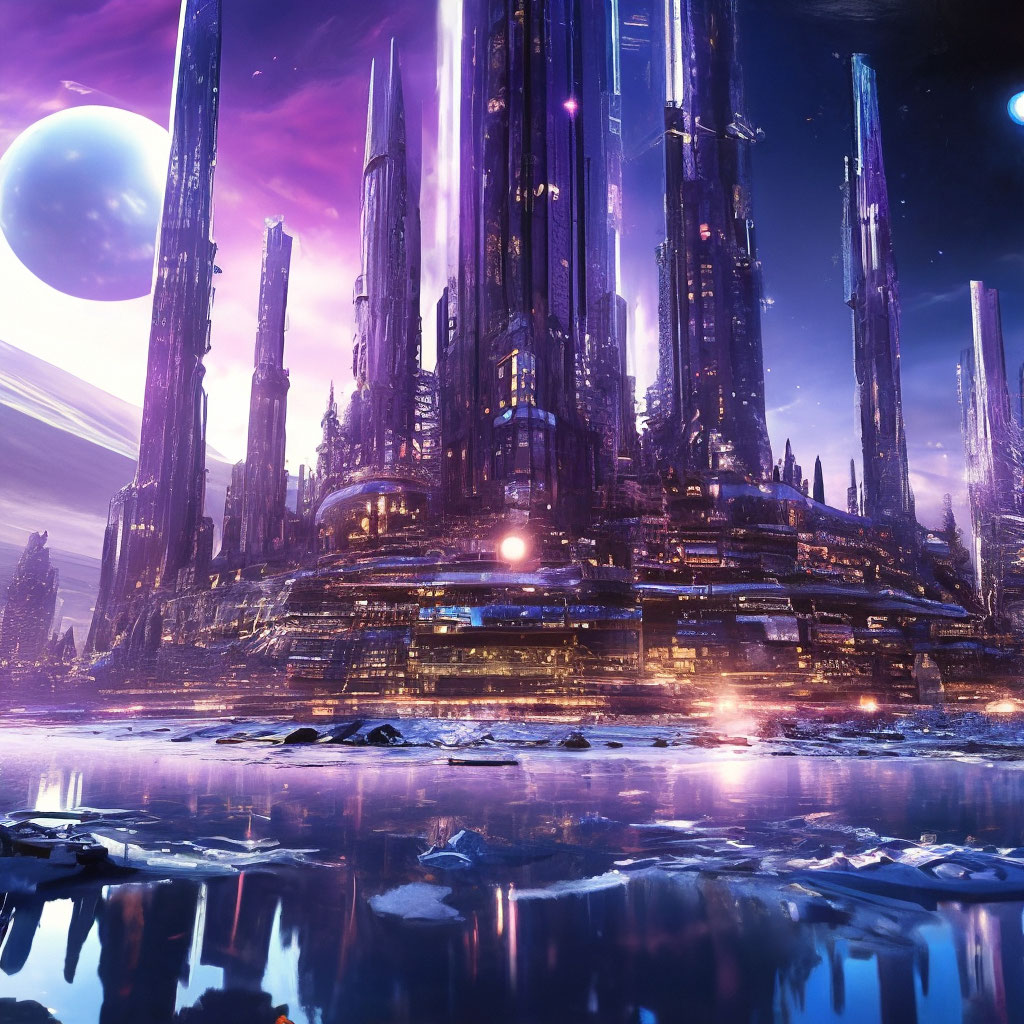 "An industrial intergalactic mechanical infected amethyst radioactive ...