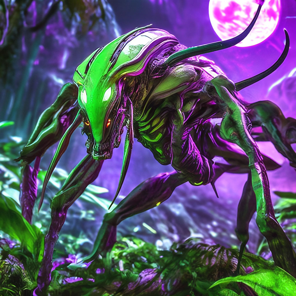 "An enemy alien from the planet Fataroni huge alien battle mantis ...