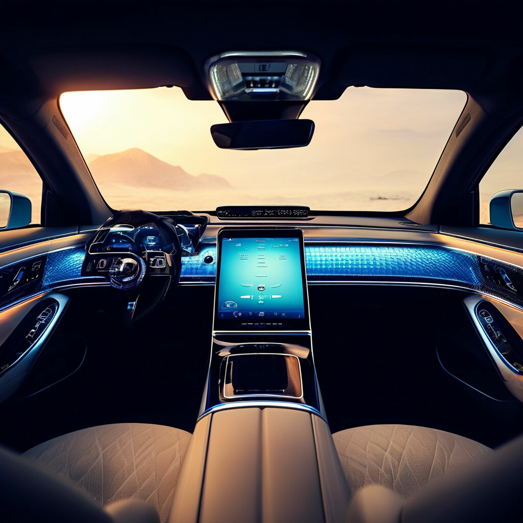 "Mercedes S-class dashboard 2023" — image created in Shedevrum