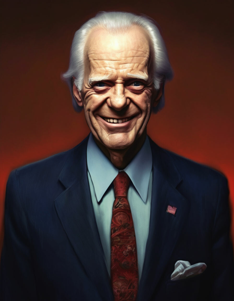 "Creepy uncle Joe" — image created in Shedevrum