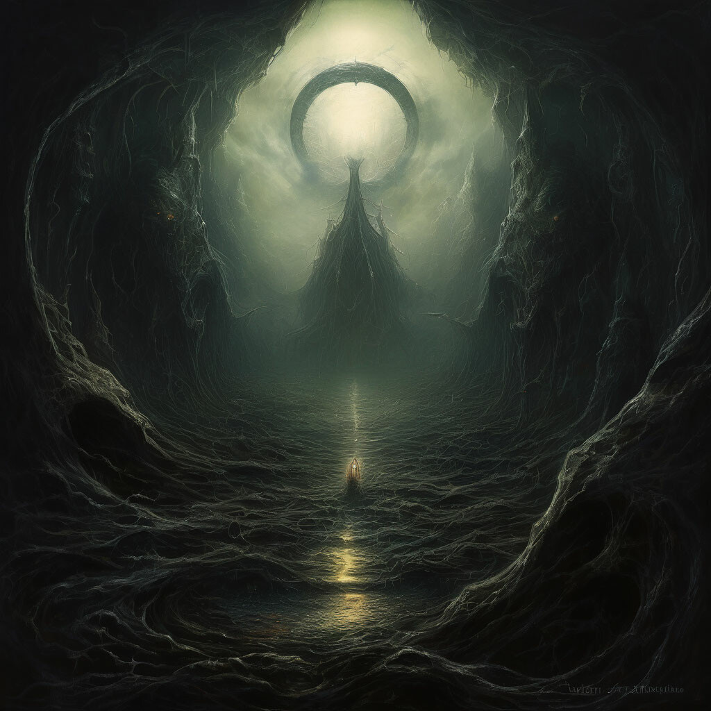 "La fuente del mal universal" — imagen creada en Shedevrum