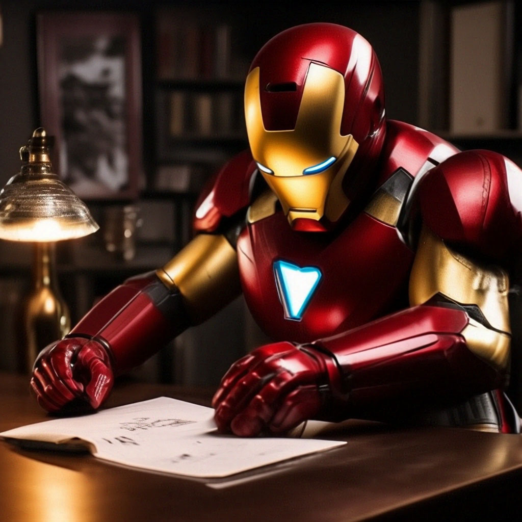 "Iron Man can't solve a math problem and starts to get nervous" — image ...