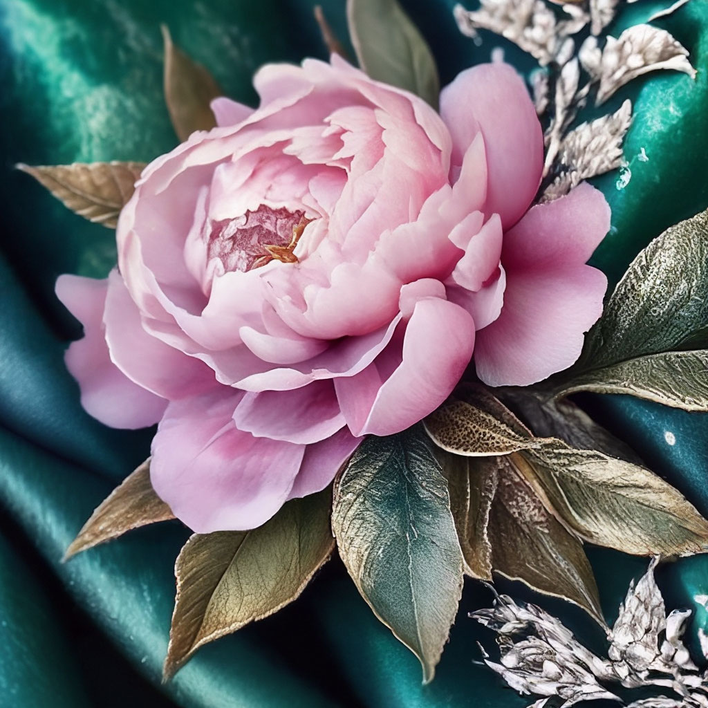"🎁 for @marigor Peony boutonniere on velvet fabric, diamond embroidery ...