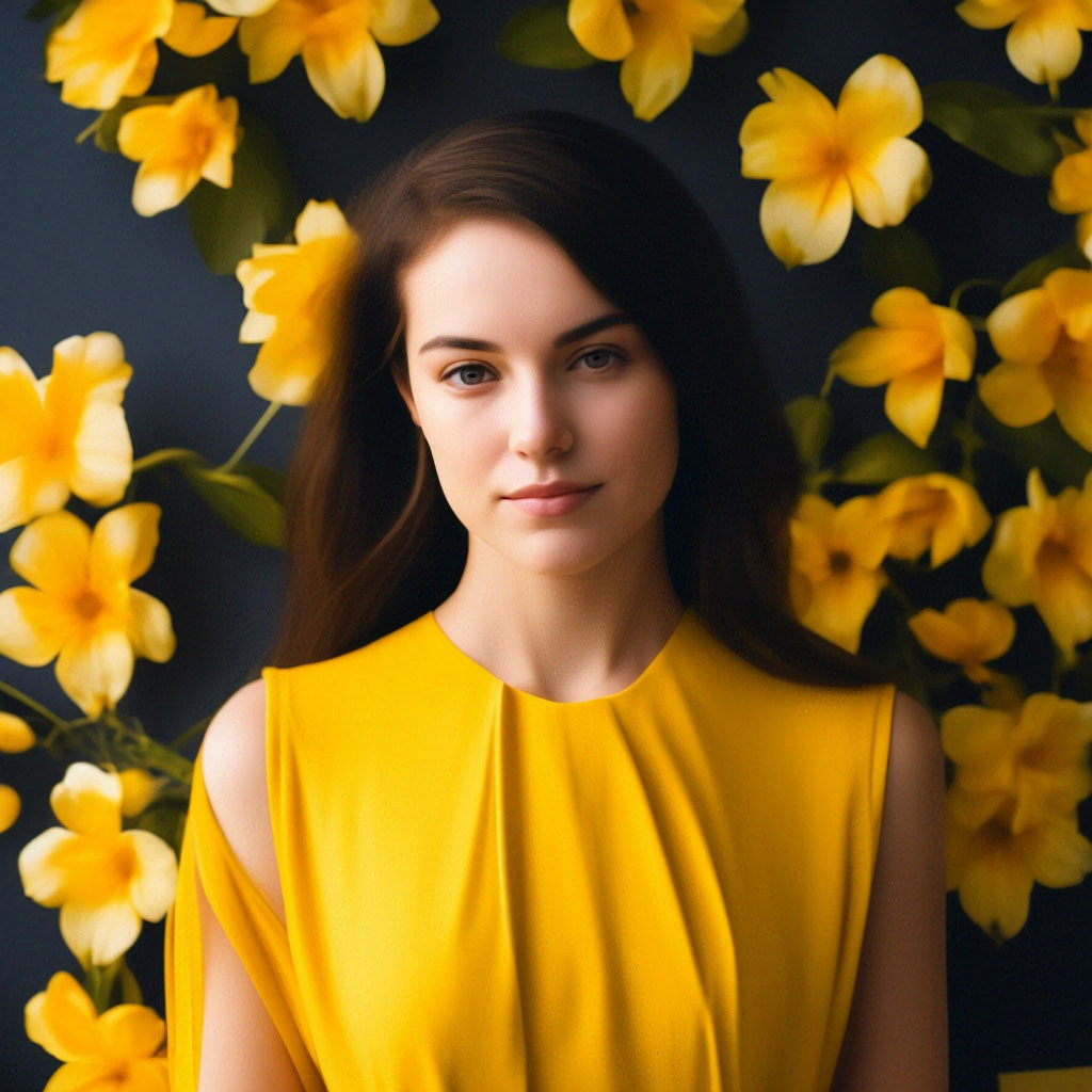 "A study in yellow tones" — image created in Shedevrum