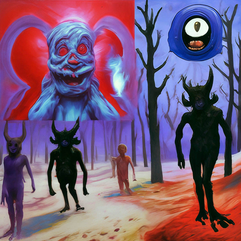 "Surreal,bipolar ballsmile,creepy woods,basquiat,the scary angel,pale ...