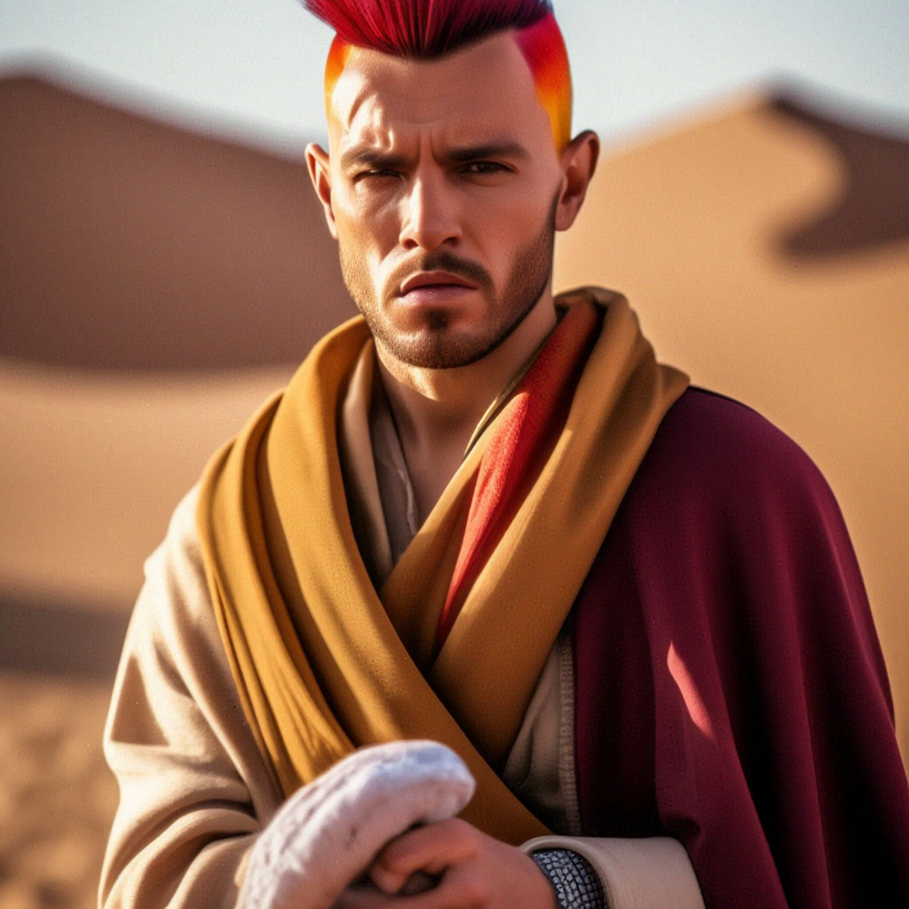 "In the middle of the planet Tatooine, an angry handsome Jedi prince ...