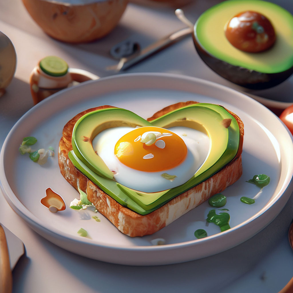"Contest in tg@KozinaArt Toast for breakfast🍞🥖 masterpiece avocado ...