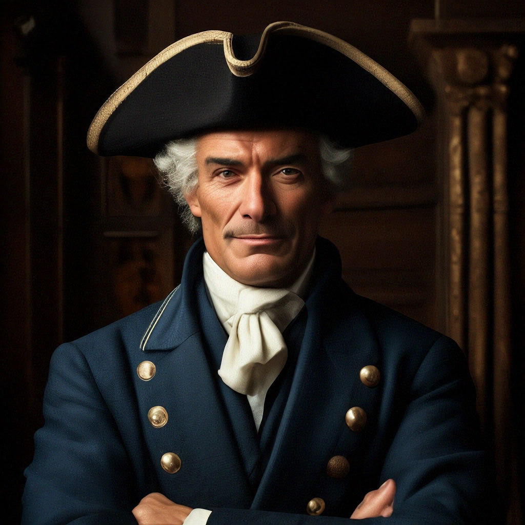 "Dr. Livesey. The face is calm, …" — image created in Shedevrum