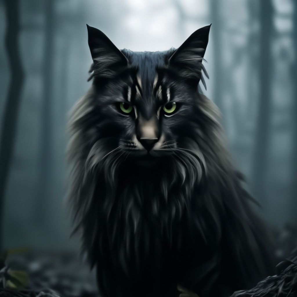 "The mythical and frightening Bayun …" — image created in Shedevrum