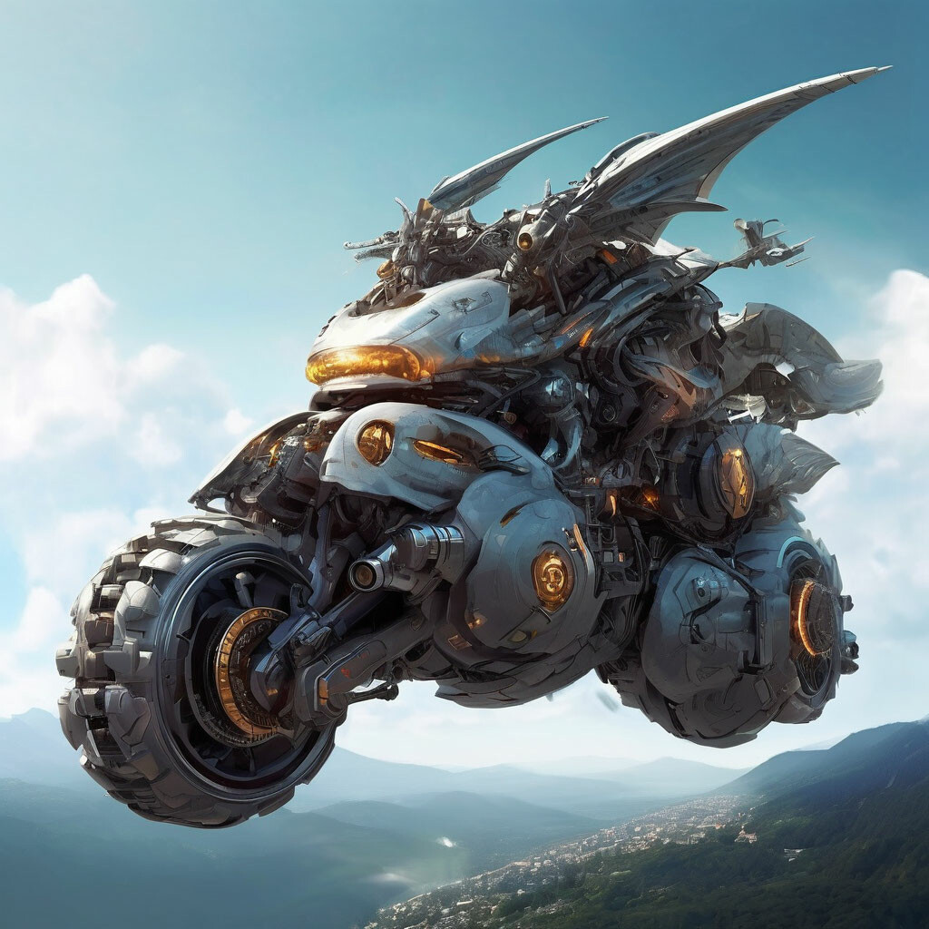 "Magic world. gigantic futuristic bike auto . fantastic really. energy ...