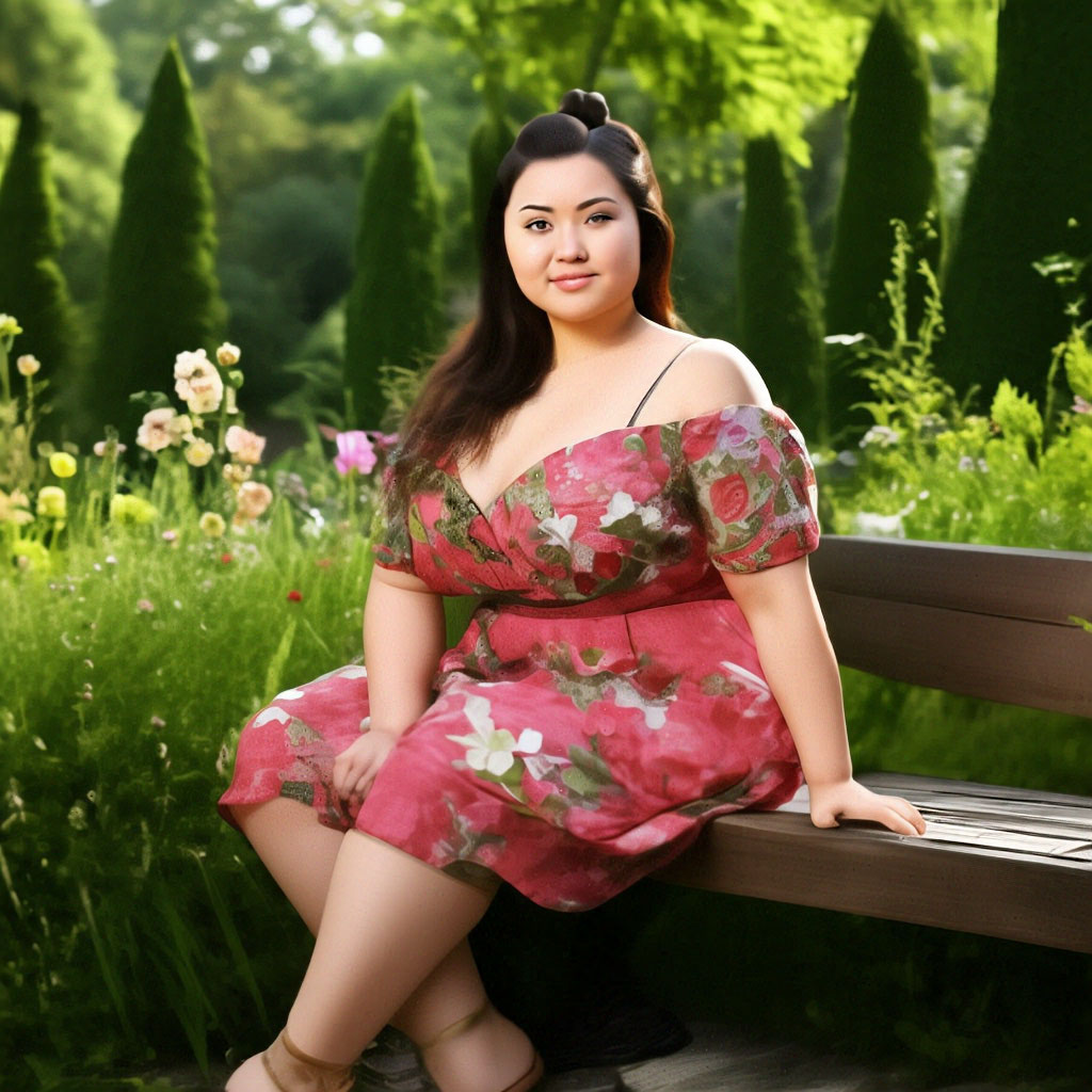 "A round-faced sweet girl, a Kazakh woman, a lush fat woman (23 years ...