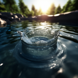 «Hi-end unreal engine splash on the water digital drawning» — video ...