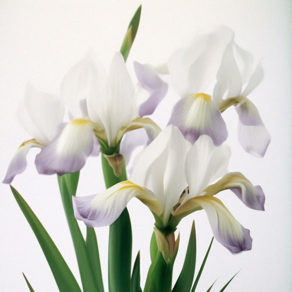 "Old photo, white background, irises, minimalism photo aesthetics of ...