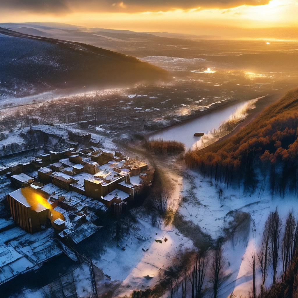 "Professional photo, winter, after the rain, mountains, fantasy ...