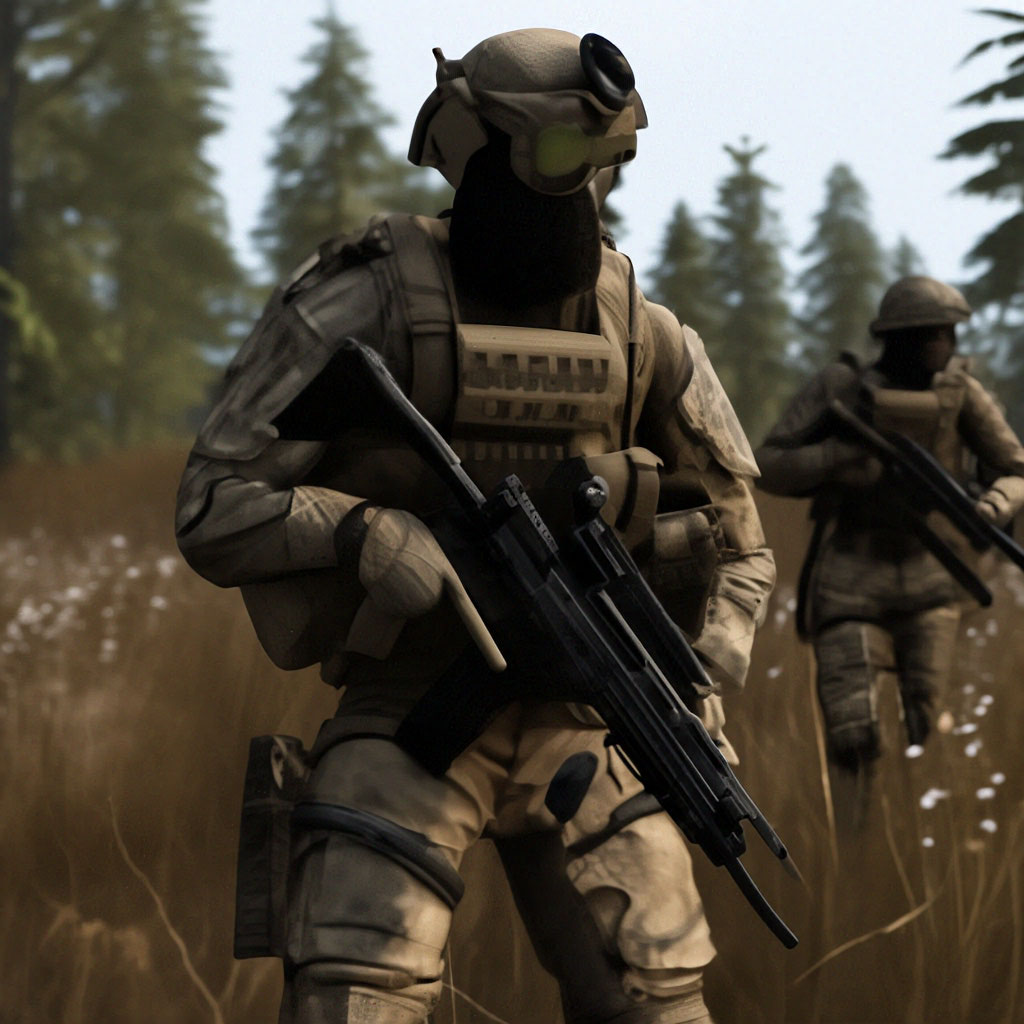 "ARMA 3 AK SSO SPECIAL FORCES" — image created in Shedevrum