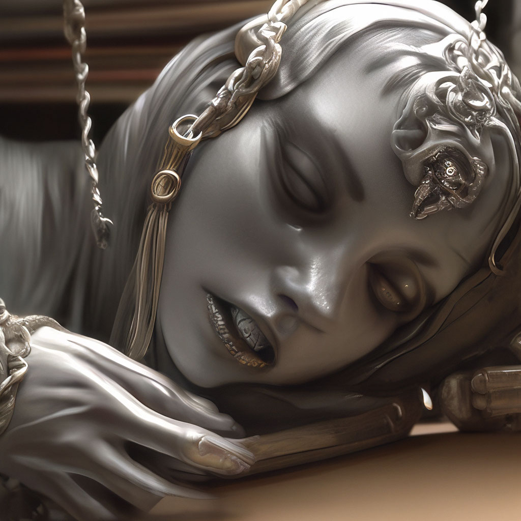 "Sos and horror licks the ears of a pendant at once in the silence of ...