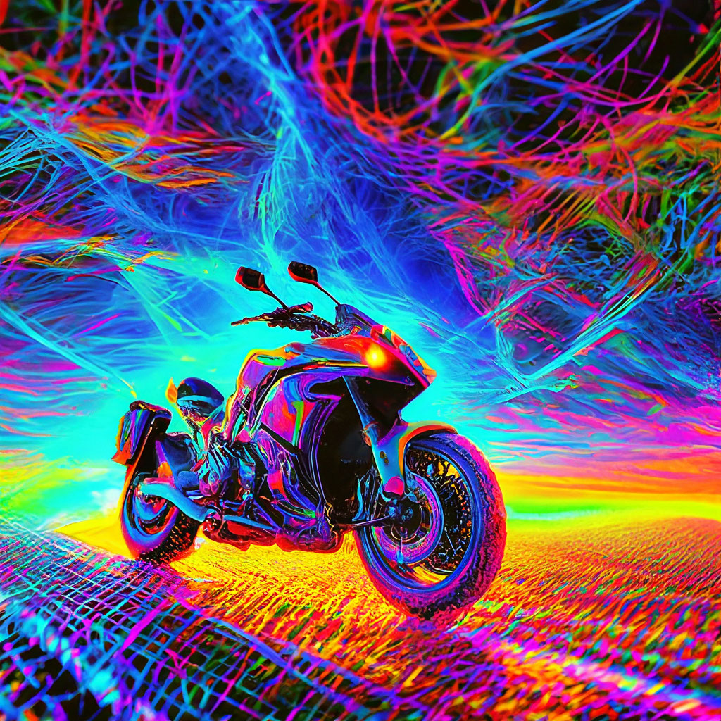 "Laser-engraved drawing across the cosmic sky, fractal intricate ...