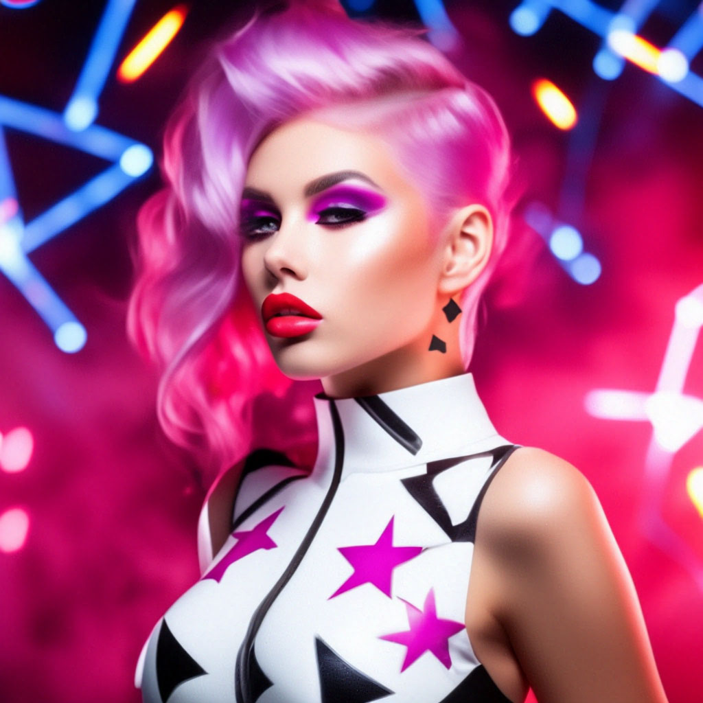 "Professional makeup,model,vogue, ArtMix,,makeup white,pink,fiery lips ...