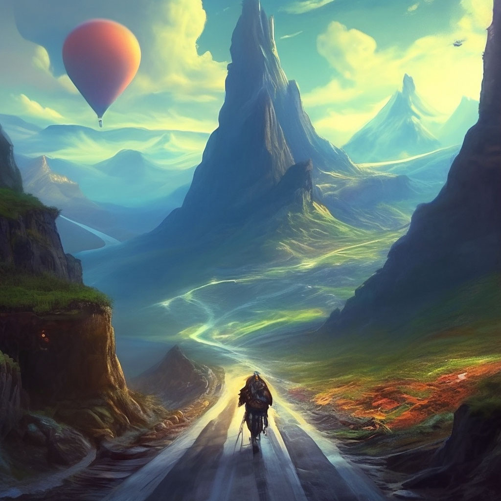 "And it's not easy to get there.." — image created in Shedevrum