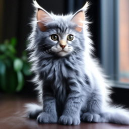«From a small kitten, it turns into a big, fluffy meikun cat.» — video ...