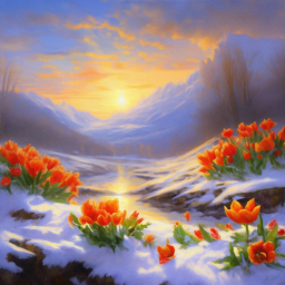 «The victory of spring over winter» — video created in Shedevrum