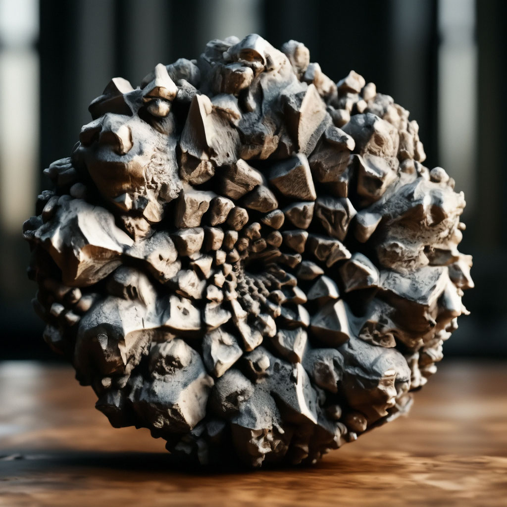 "Stone fractal pattern beautifully aesthetically pleasing on the stand ...