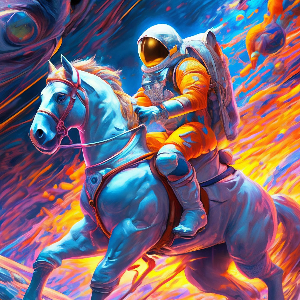 "Highly (dynamic:1.2) scene art detailed (Apterus:1.2) cosmonaut on a ...