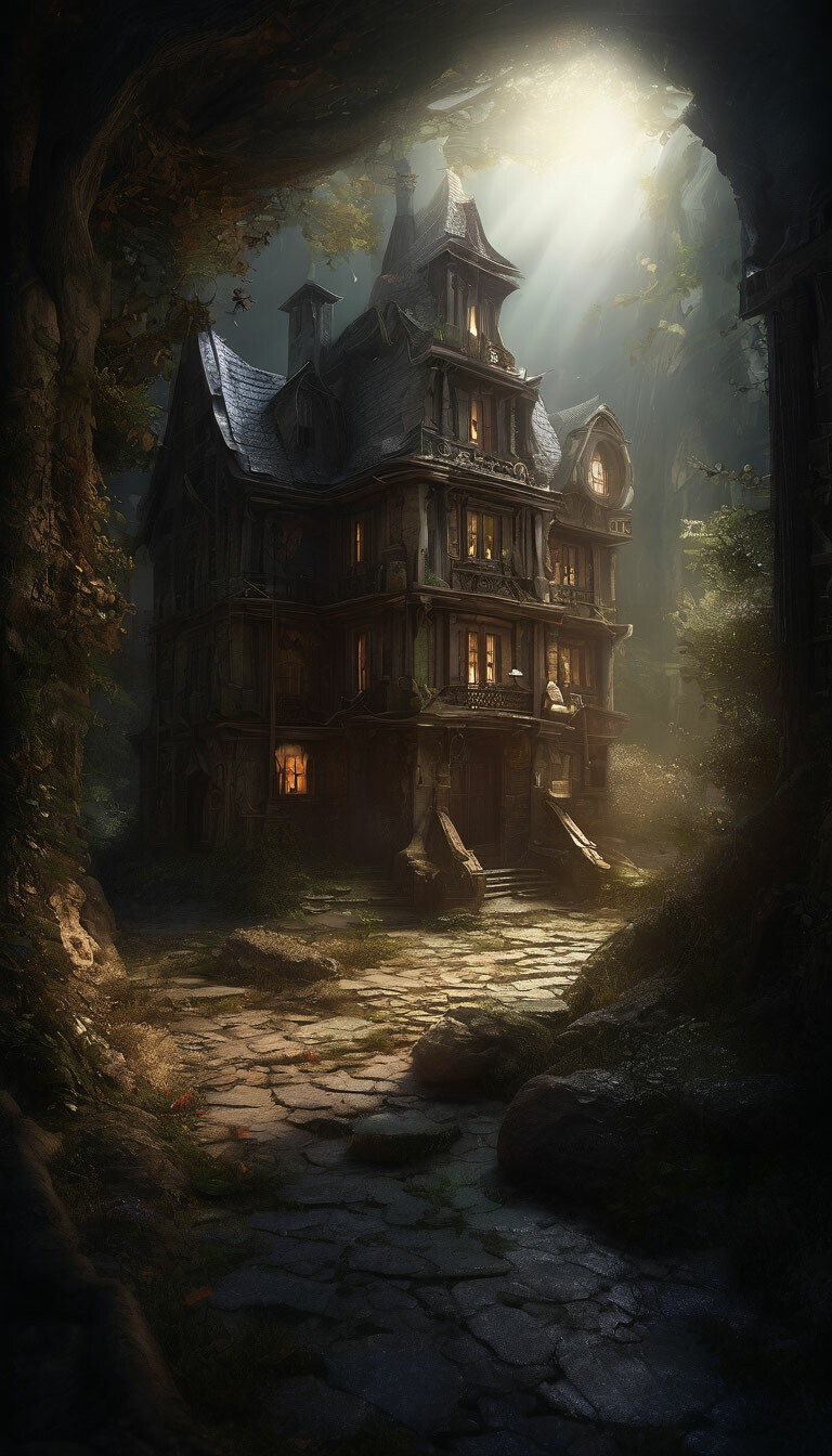 "☄️ House of Lost Souls An ancient …" — image created in Shedevrum