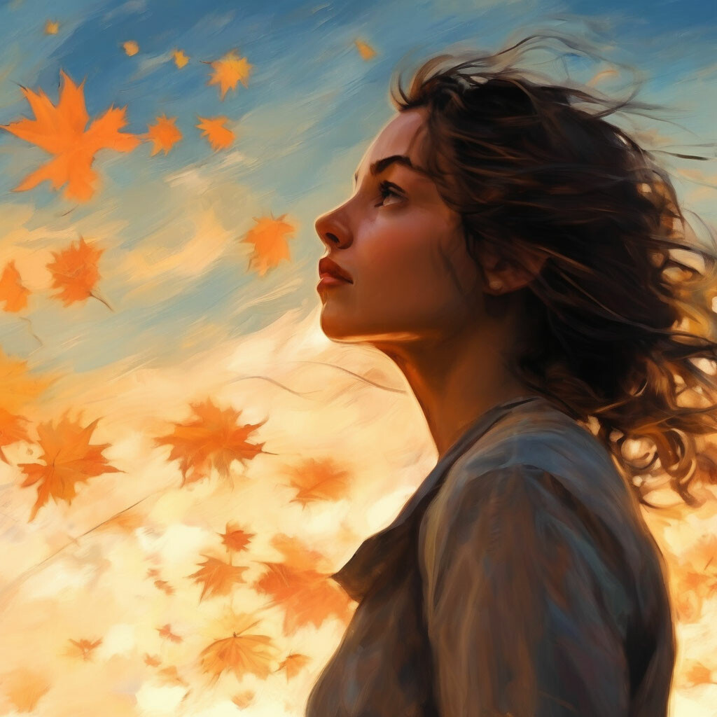 "I'll be somewhere in the autumn wind Flying with you on the wind ...