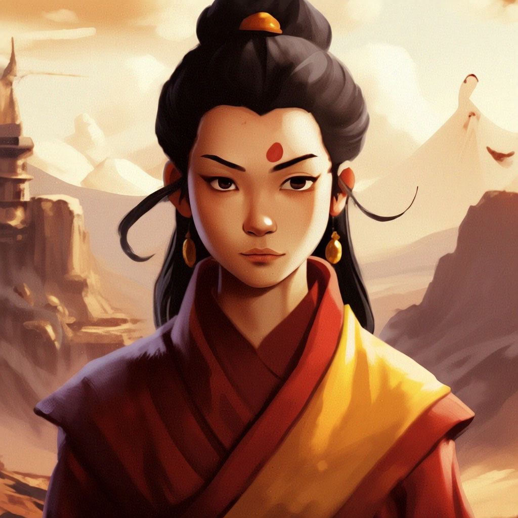 "Avatar The Last Airbender, Yangchen" — image created in Shedevrum
