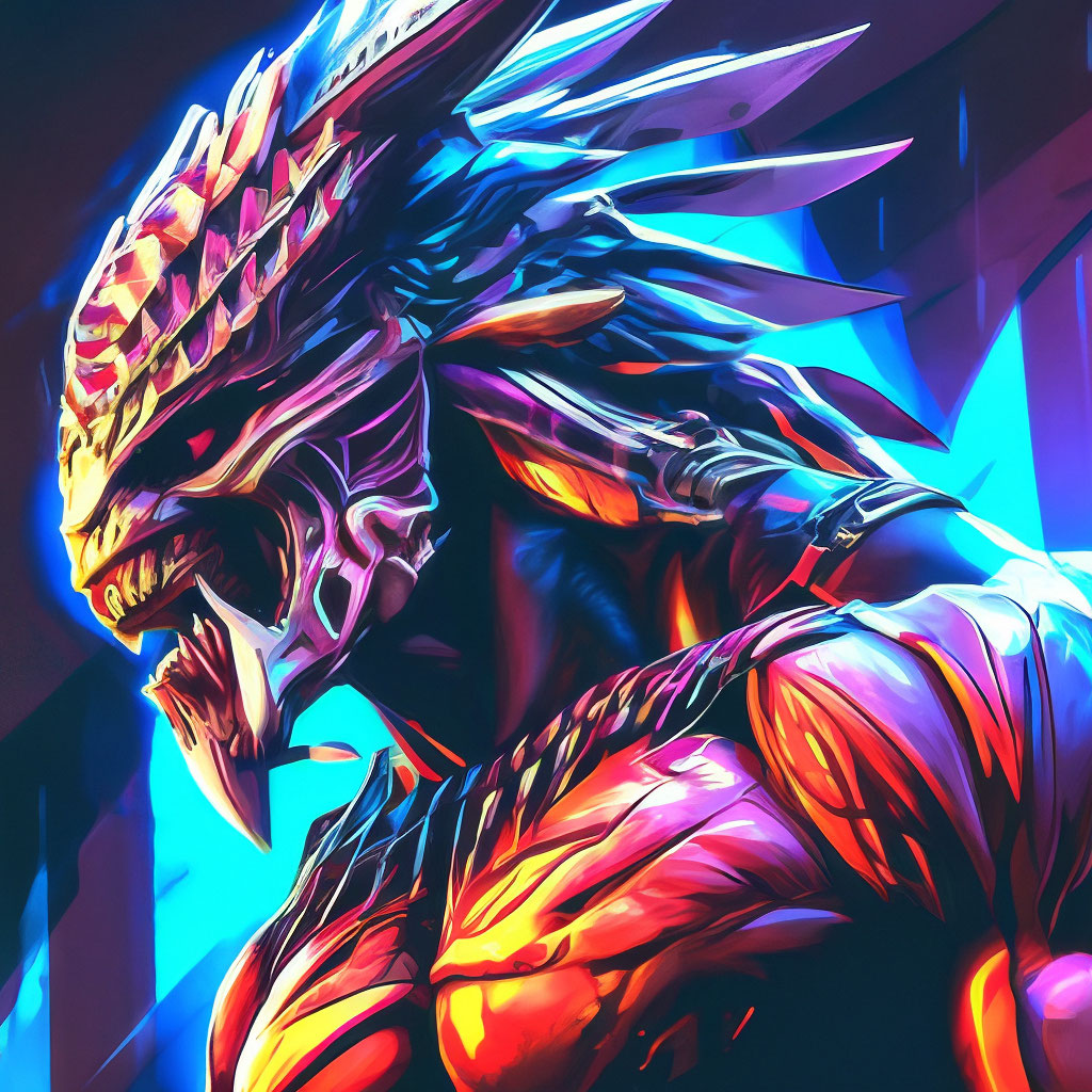 "Predator bodybuilder on the side, bright lighting, aesthetically ...