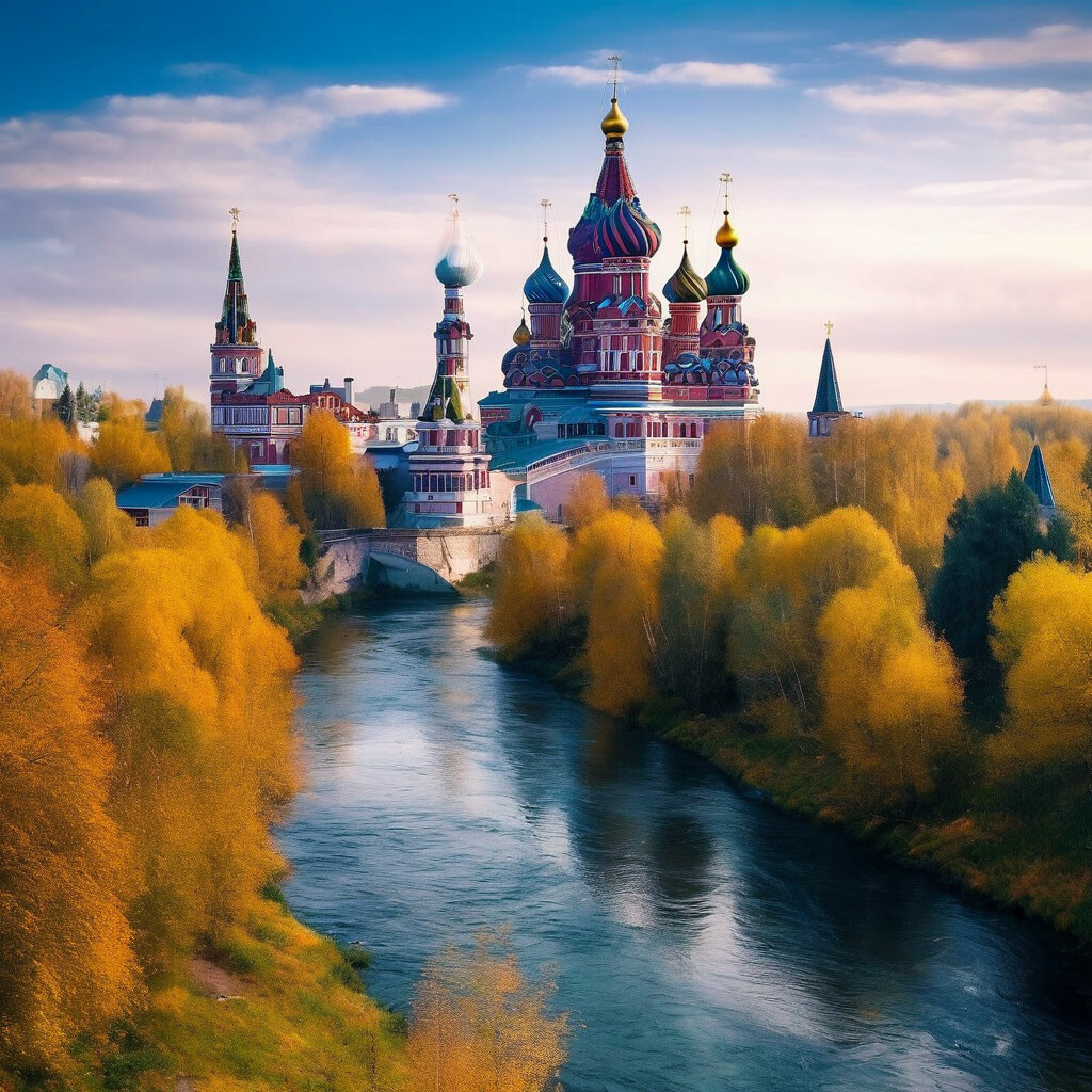 "Beautiful places in Russia" — image created in Shedevrum