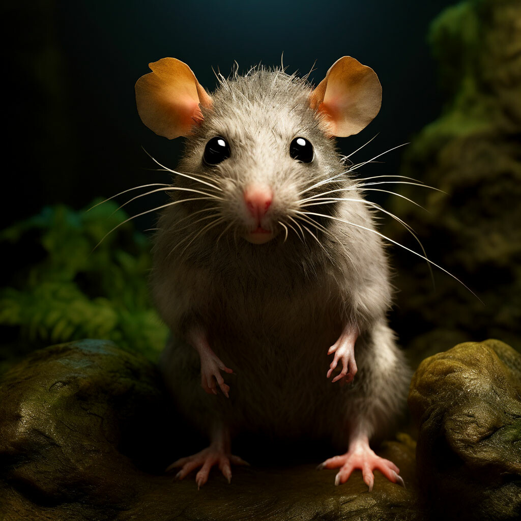 "Pettigrew A rat, realistic" — image created in Shedevrum