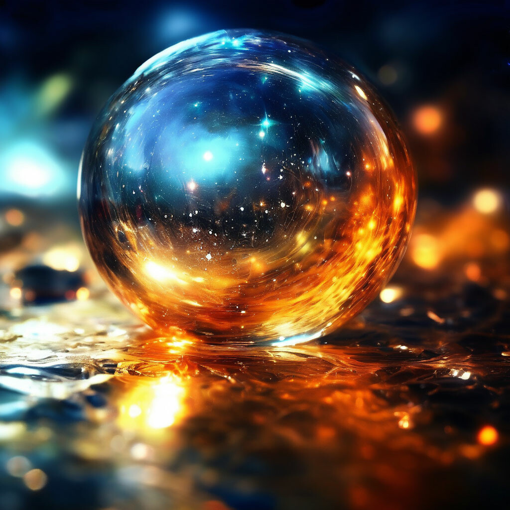 psychedelia space, glass texture…" — image created in Shedevrum