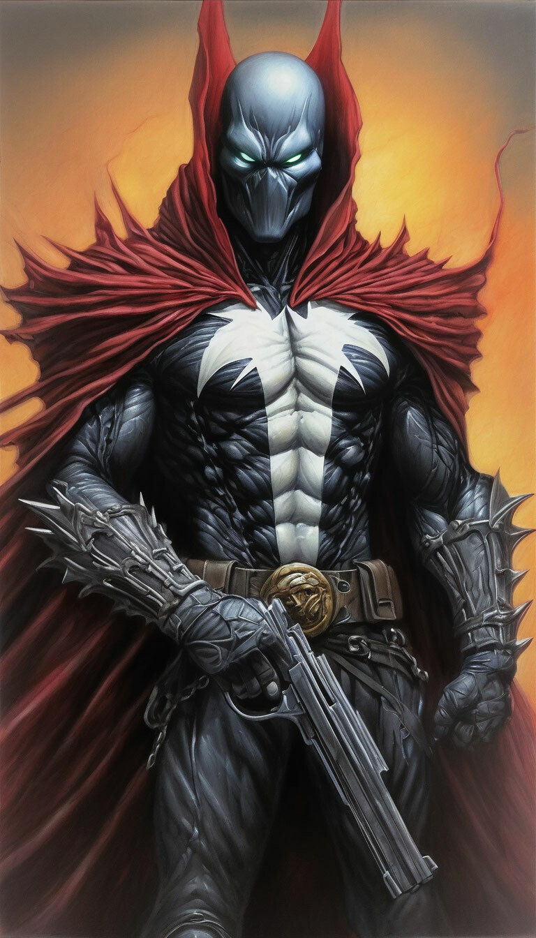 "- The perfect drawing Spawn, a pose …" — image created in Shedevrum