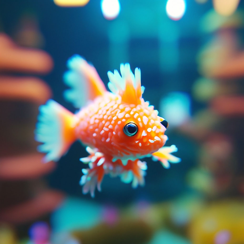 "Fluffy kitty fish, beautiful, 1/250s, 30mm lens, f/2.8, 4k, pixel ...