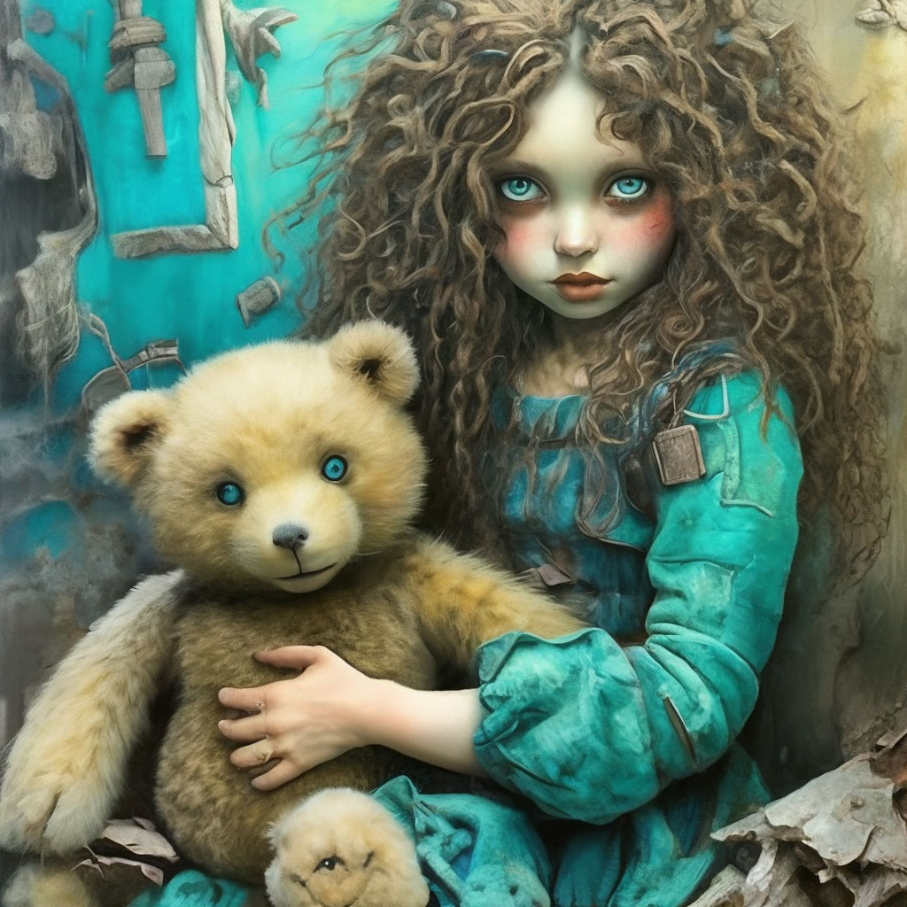 "🖤 fantasy colored pencil drawing grotesque, mysticism , schizophrenia ...