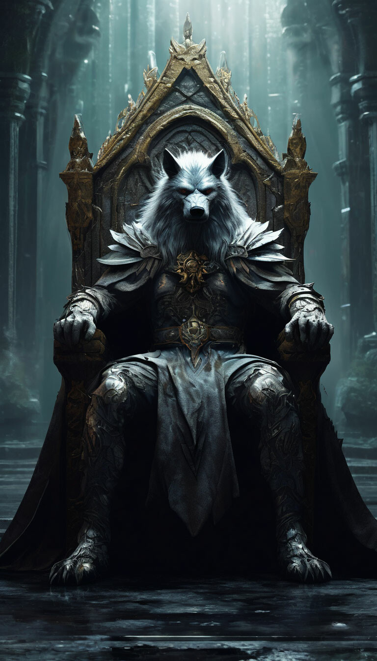 "An old Werewolf king sitting on the throne in the heart of The City of ...