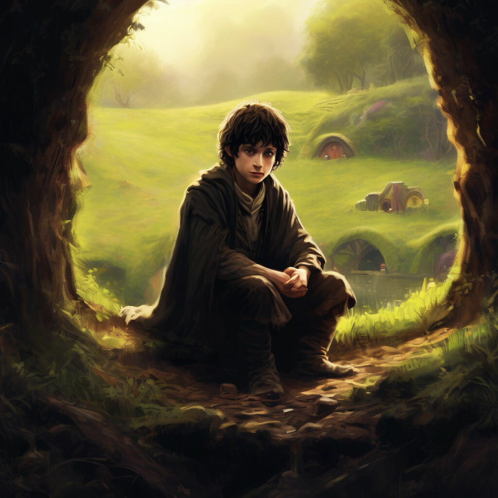 "Frodo became the new Dark Lord in armor and after a while returned to ...