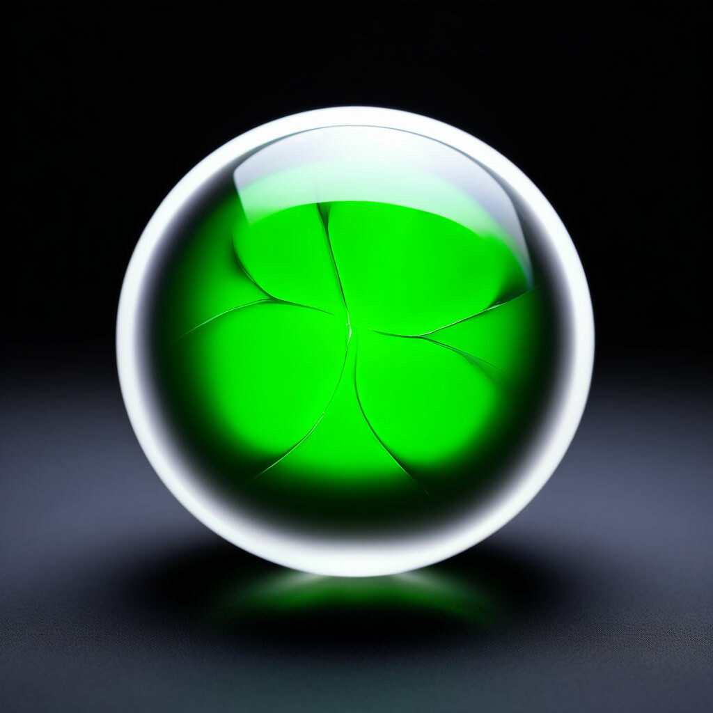 «🍀 ball , super-white mate ball, …» — картинка создана в Шедевруме