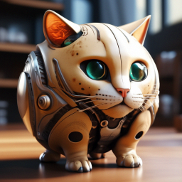 «A spherical cat» — video created in Shedevrum