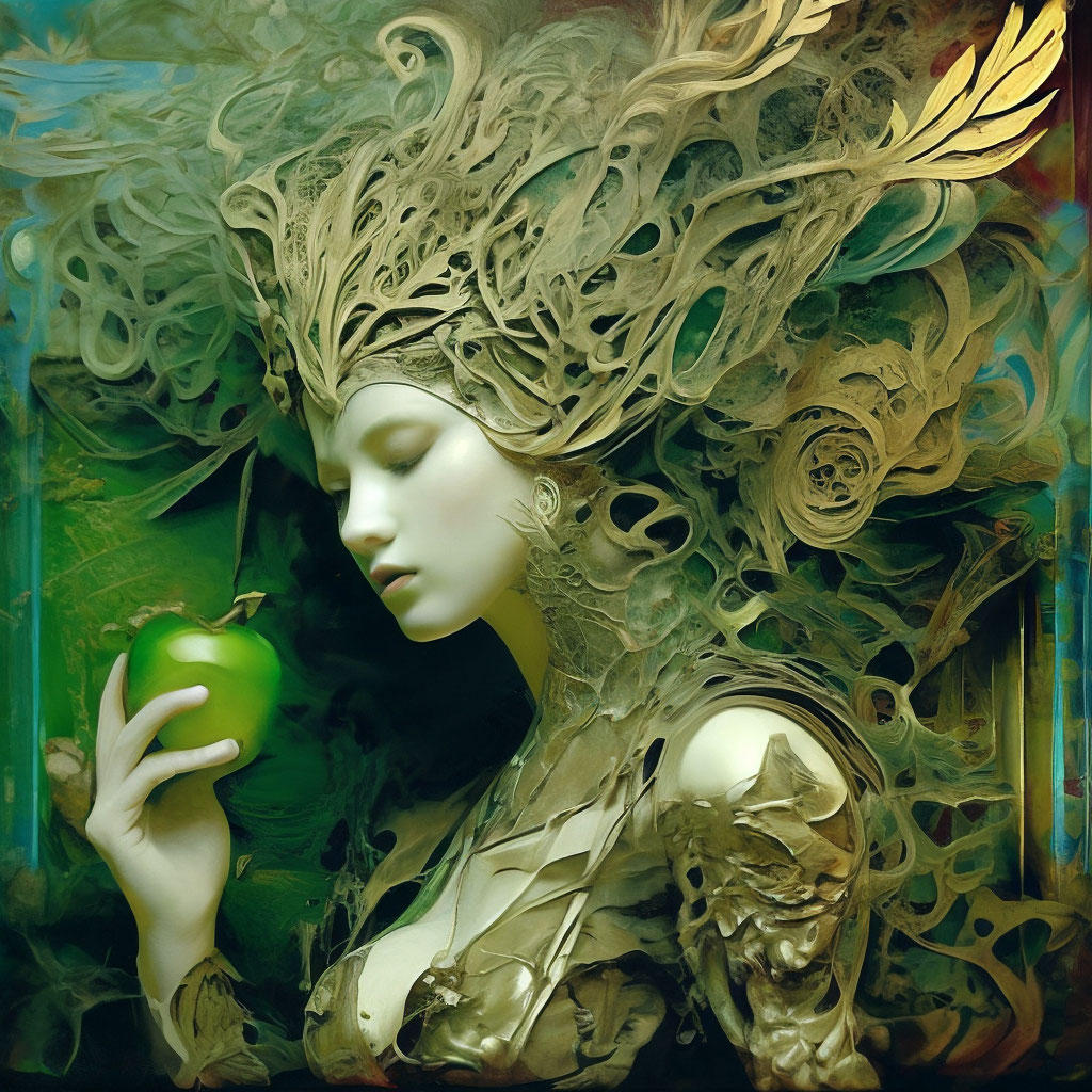 "ENVY (one of the deadly sins) grunge, filigree, 5D, fantasy" — image ...