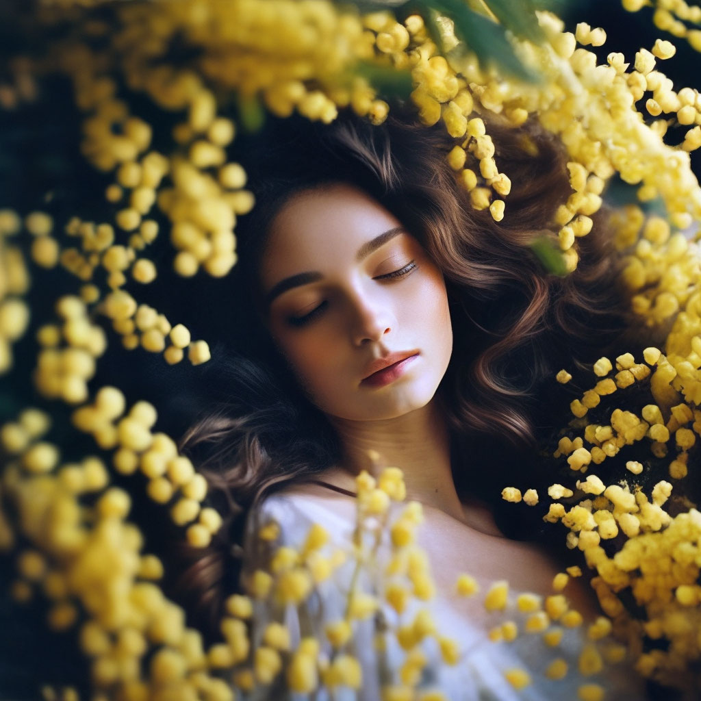 "Everything is strewn with mimosa, the most delicate girl in the spring ...