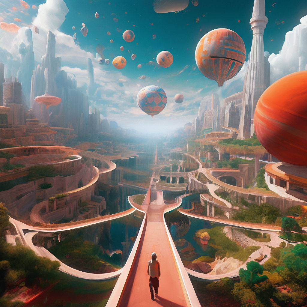 "An unreal world" — image created in Shedevrum